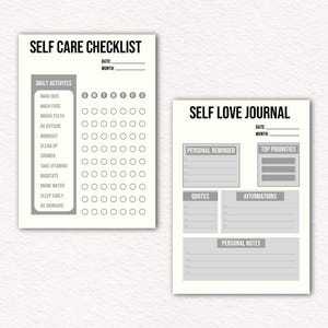 Self-care Planner Printable | Self-love Journal | Mental Health ...