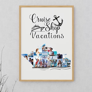 Editable Cruise Ship Photo Collage Canva Template |custom Cruise Trip ...