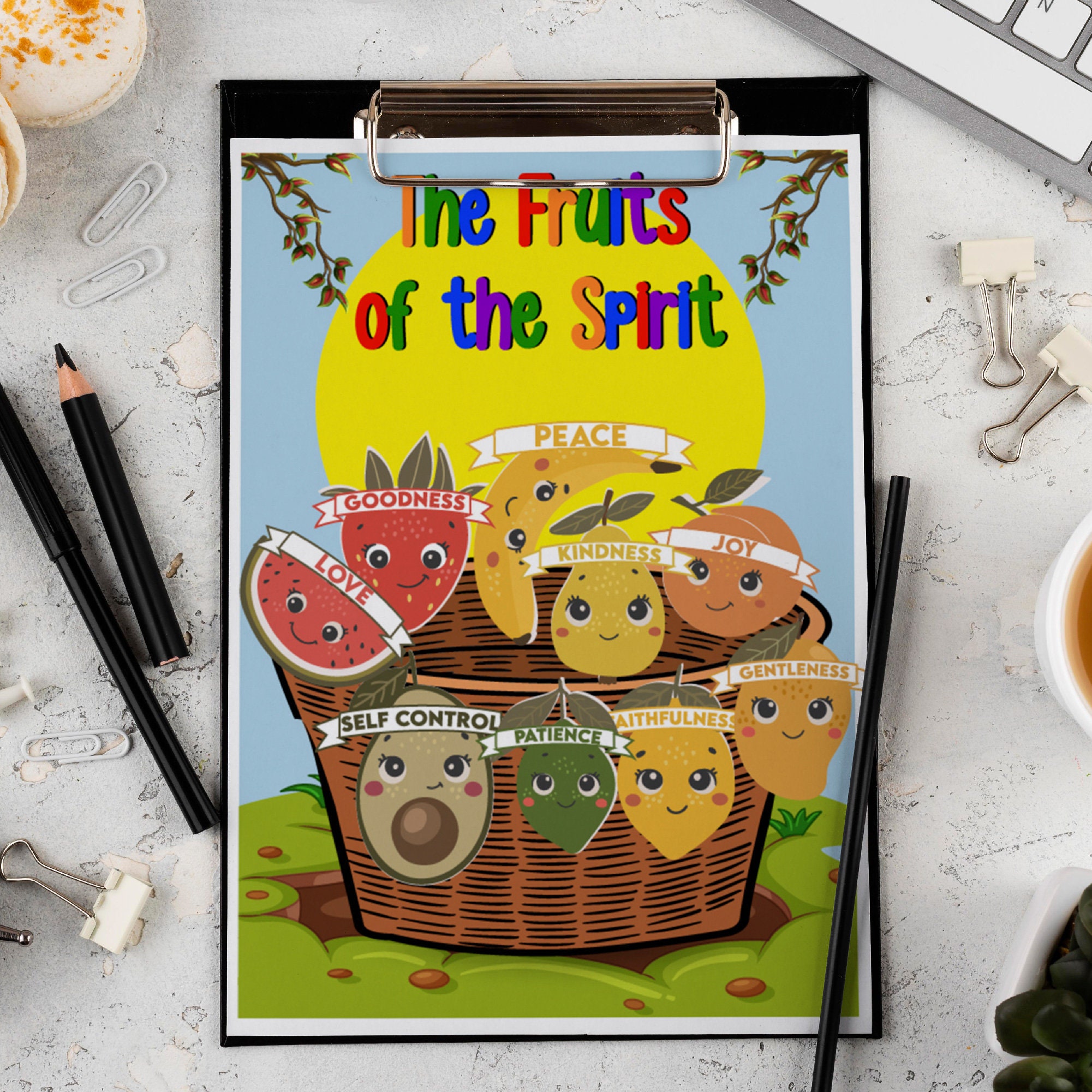 Fruit of the Spirit Bundle Fruit of the Spirit Prints Preschool ...