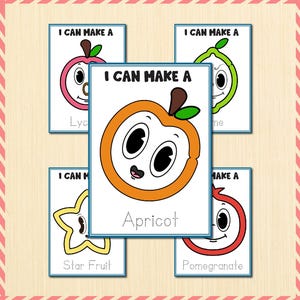 24 Fruits Play Doh Mats Activity |fine Motor Skills Activity|toddler ...