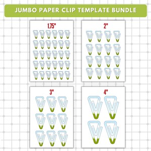 Jumbo Paper Clip Template: Editable Canva Design (digital Download) - Etsy