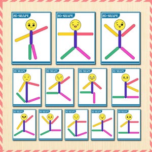 Popsicle Sticks Stickman Activity Game for Toddlers | Montessori ...