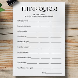 Editable Office Party Games | Team Building Games | Co-workers Get to ...