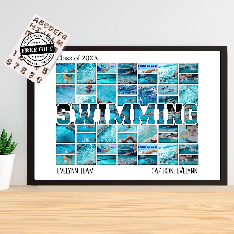 Swimming Photo Collage - Etsy