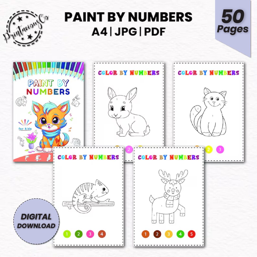 Paint by Number | Paint Your Own | Color by Number | Mini Paint by ...
