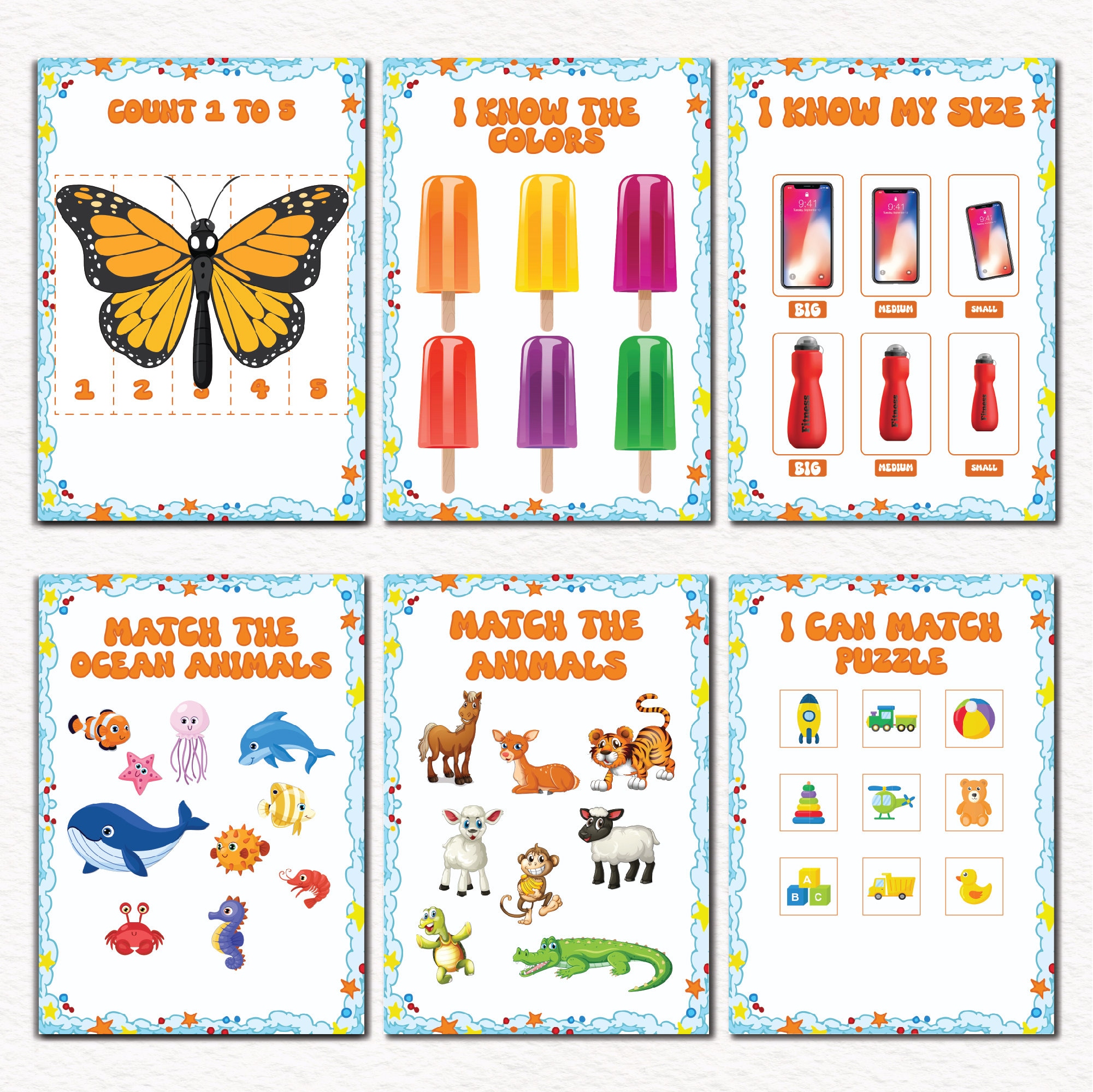 Busy Book Printable Toddler Busy Book Preschool Busy Book Toddler ...