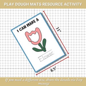 24 Play Dough Mats Activity | Fine Motor Skills Activity | Visual Cards ...