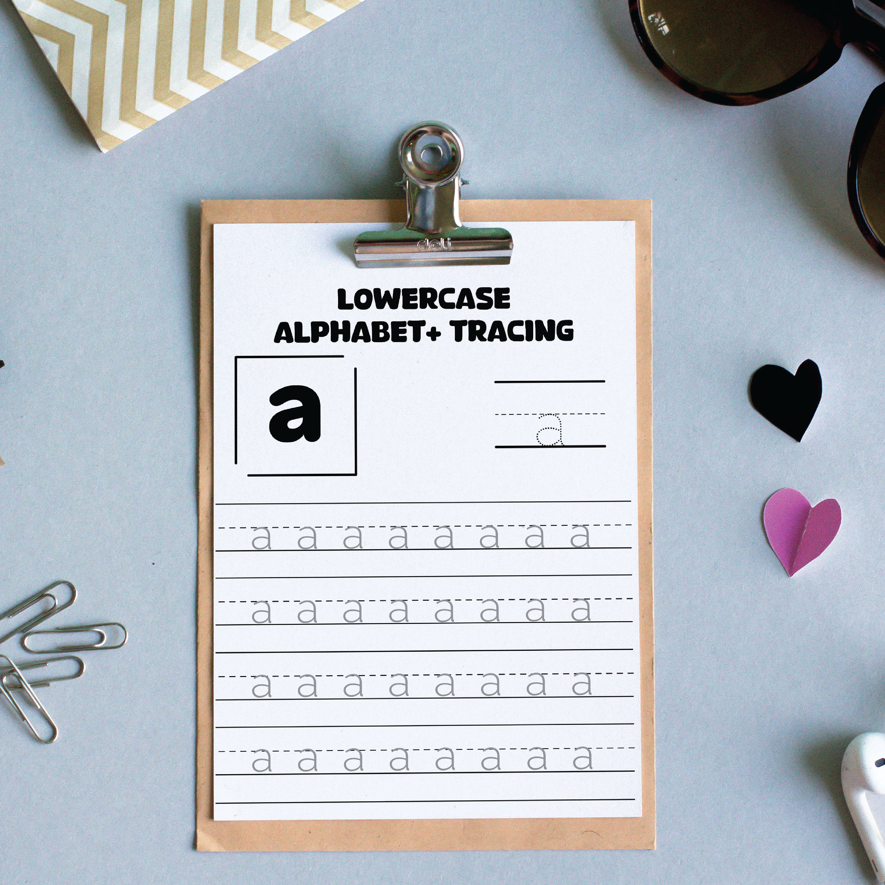 Lowercase Alphabet Tracing Worksheets Lines Trace Pages Printable ...