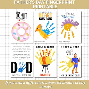 Father's Day Handprint Keepsake Art | Fathers Day Printable Card ...