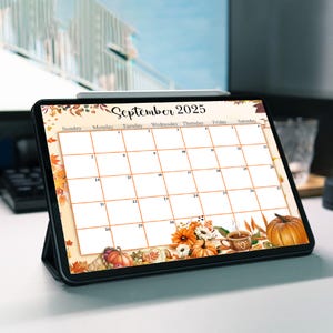 Editable September 2025 Calendar: Printable Monthly Planner (PDF & JPEG ...