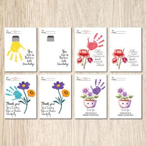 Teacher Appreciation Handprint Art: DIY Gift From Students (PDF) - Etsy