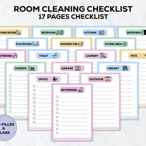 Editable Cleaning Schedule | Cleaning Checklist | Editable Cleaning ...