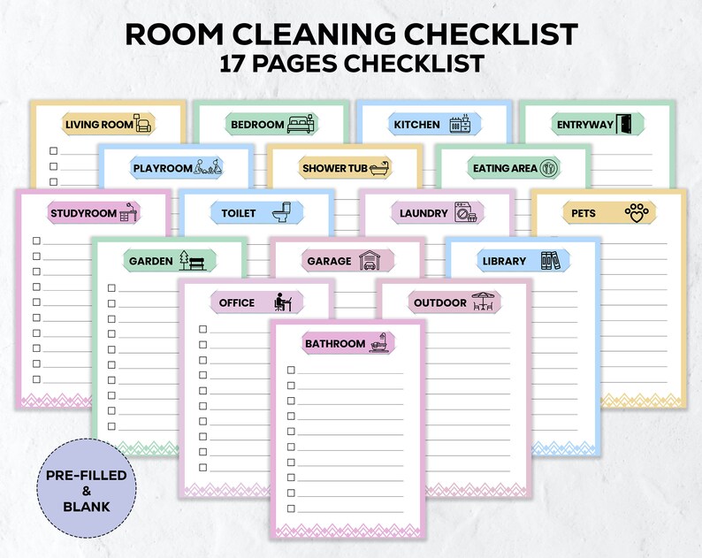 Editable Cleaning Schedule Cleaning Checklist Editable Cleaning Planner ...