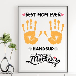 Mother's Day Handprint Art Printable | My Sunshine | Mothers Day ...