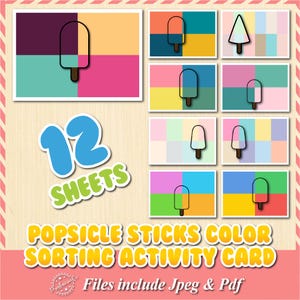 Color Sorting Activity Cards for Toddlers: Montessori Homeschool ...