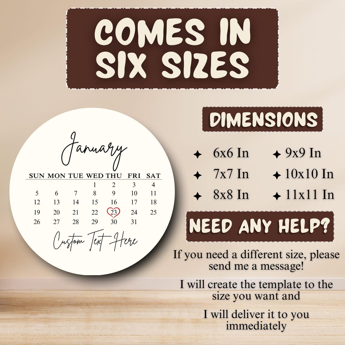 Burn Away Cake Topper Calendar Template: Editable Birthday Cake ...