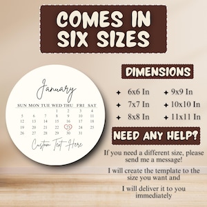 Burn Away Cake Topper Calendar Template: Editable Birthday Cake ...