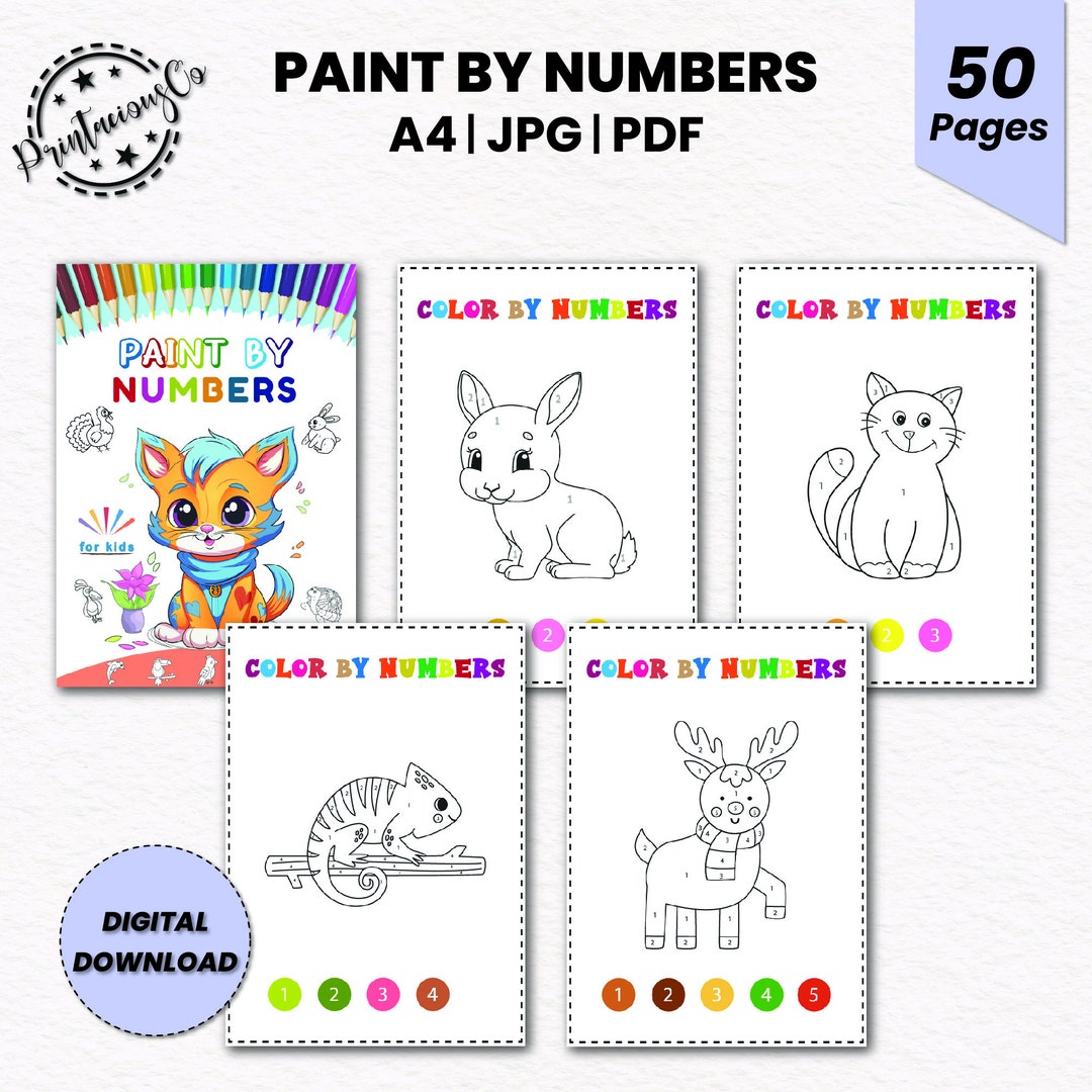 Paint by Number Paint Your Own Color by Number Mini Paint by Number ...