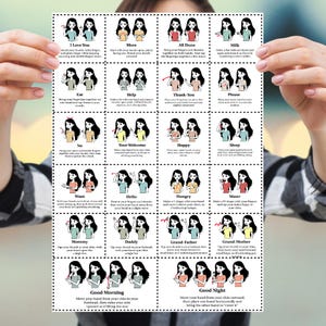 Basic Sign Language Board: Educational Resource (digital Download) - Etsy