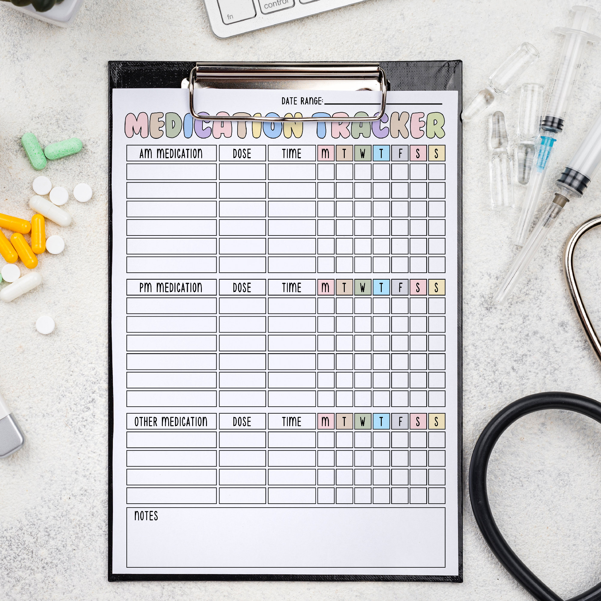 Editable Medication Tracker Medication Log Fillable PDF Medication List ...