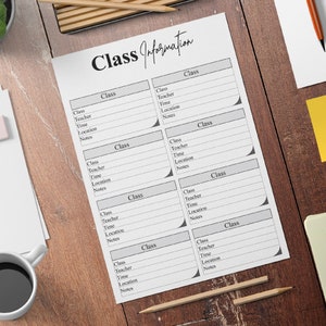Editable College Planner Bundle | Student Planner Printable | Study ...