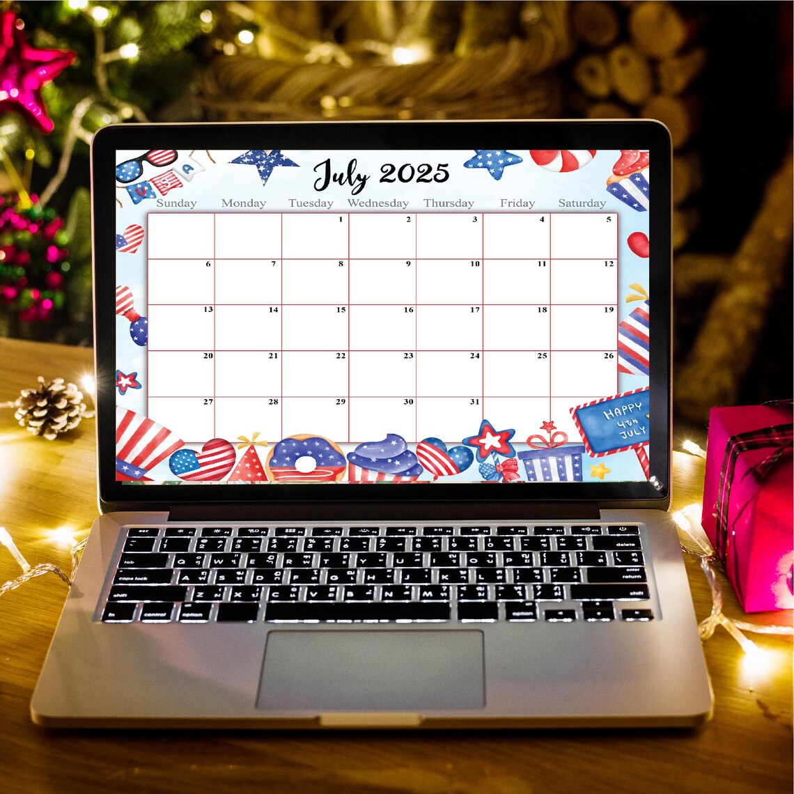 Editable July 2025 Calendar: Printable Monthly Planner (digital ...