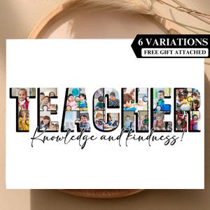 Editable Teacher Photo Frame Template | Personalized Teacher Photo ...
