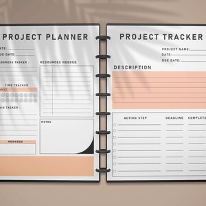 Project Planner Printable | Productivity Planner | Task Tracker ...