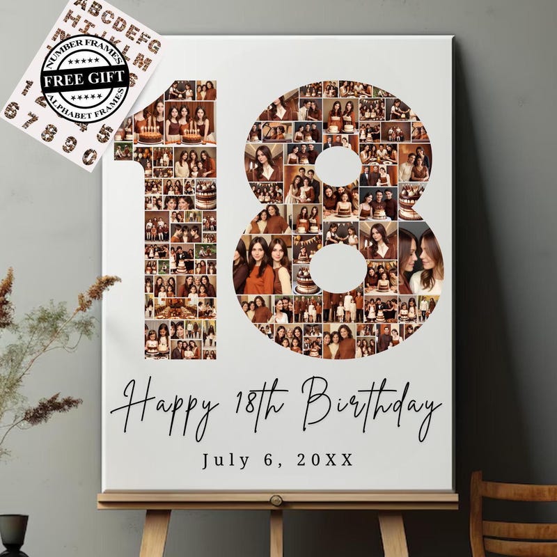 Collage photo 18 ans - Etsy France