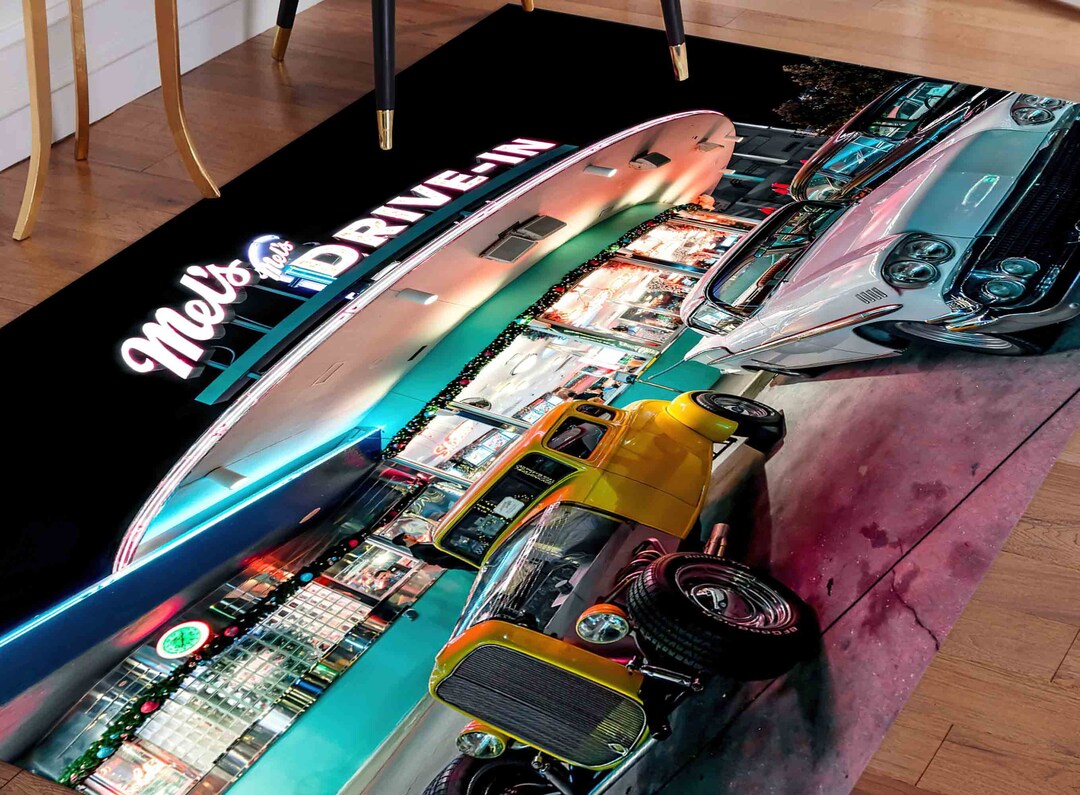 Classic Rug, Thick Rug, Large Rug, Non-slip Carpet, Vintage Drive in ...