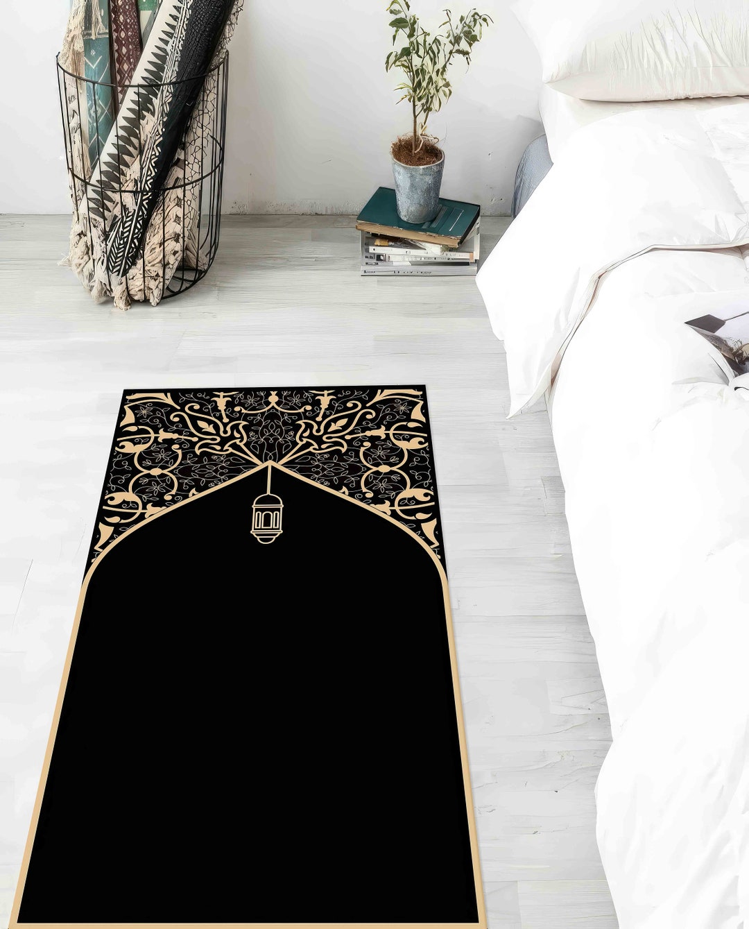 Prayer Rugs, Black Prayer Rug, Beige Prayer Rug, Non-slip Carpet ...