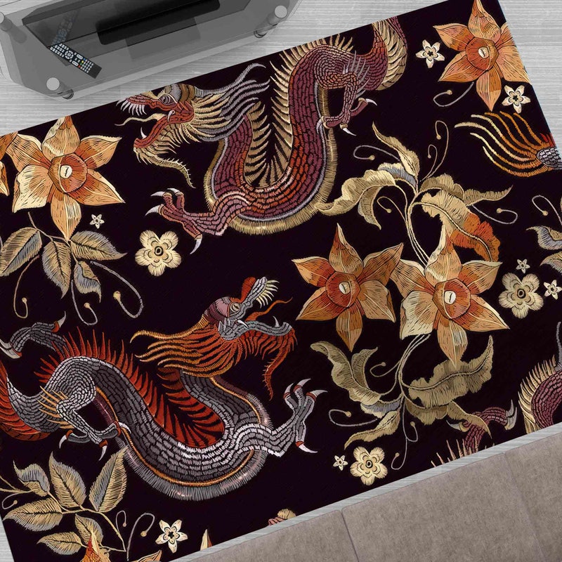 Dragon Area Rug - Etsy