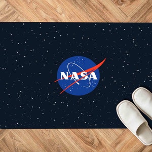 Nasa Rug, Starry Sky Rug, Planet Rugs, Modern Rug, Colorful Rug, Black ...