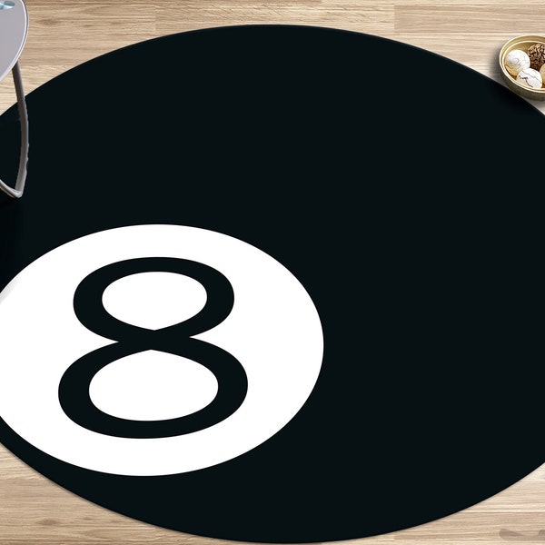 8 Ball Rug - Etsy