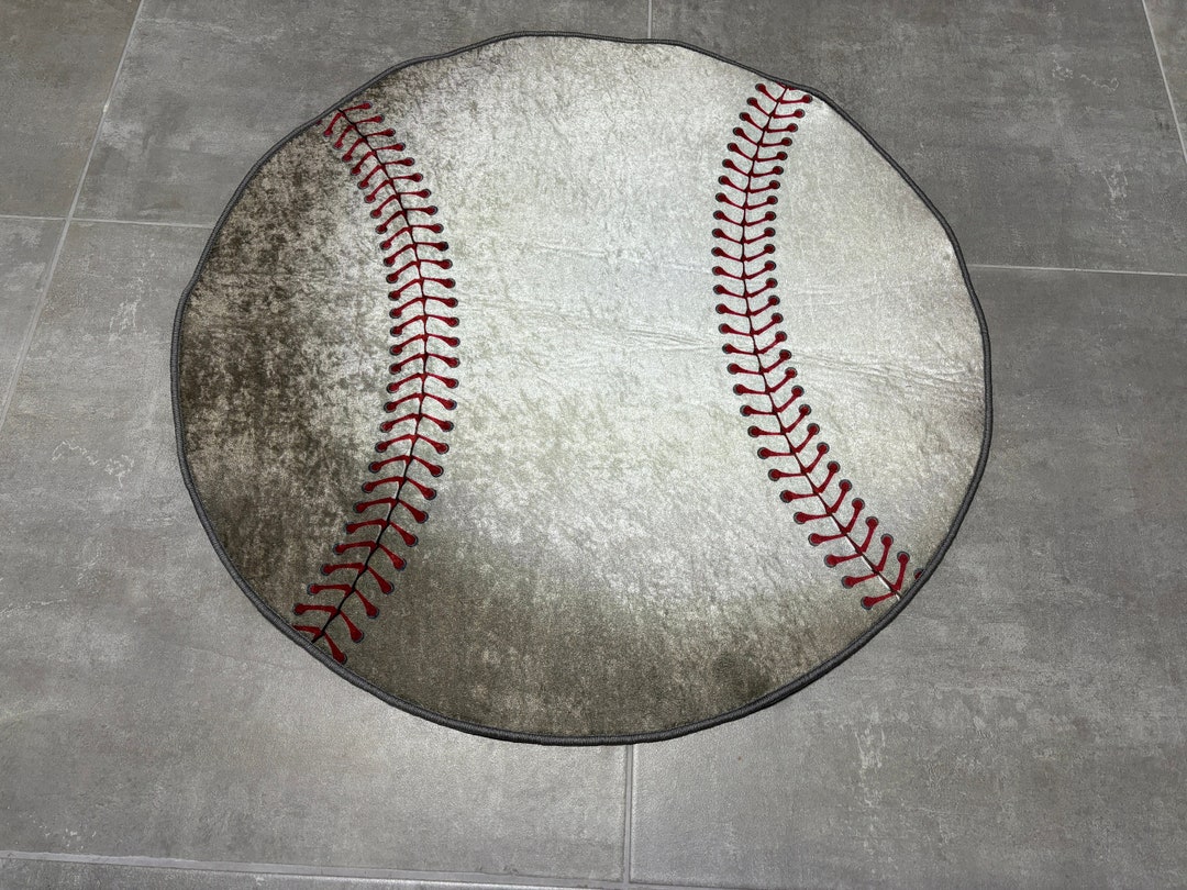 Baseball Rug, Circle Rug, Trendy Rugs, Motivational Rug, Bedroom Rug ...