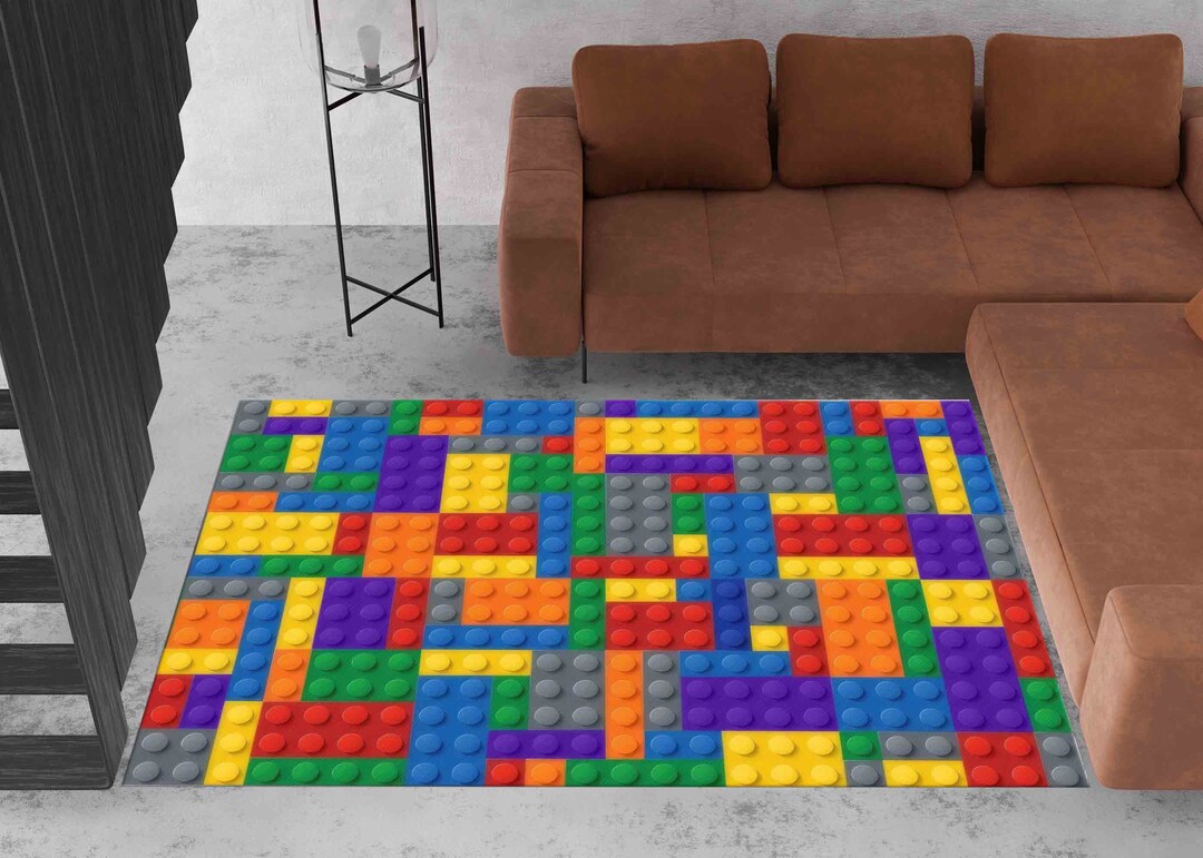 Colorful Building Blocks Rug, Colorful Rugs, Building Blocks Rug ...