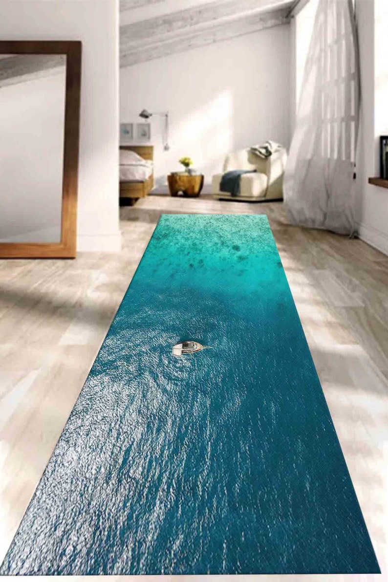 Sea View Rug Sea Landscape Rug Ocean Rug Blue Rug Home - Etsy