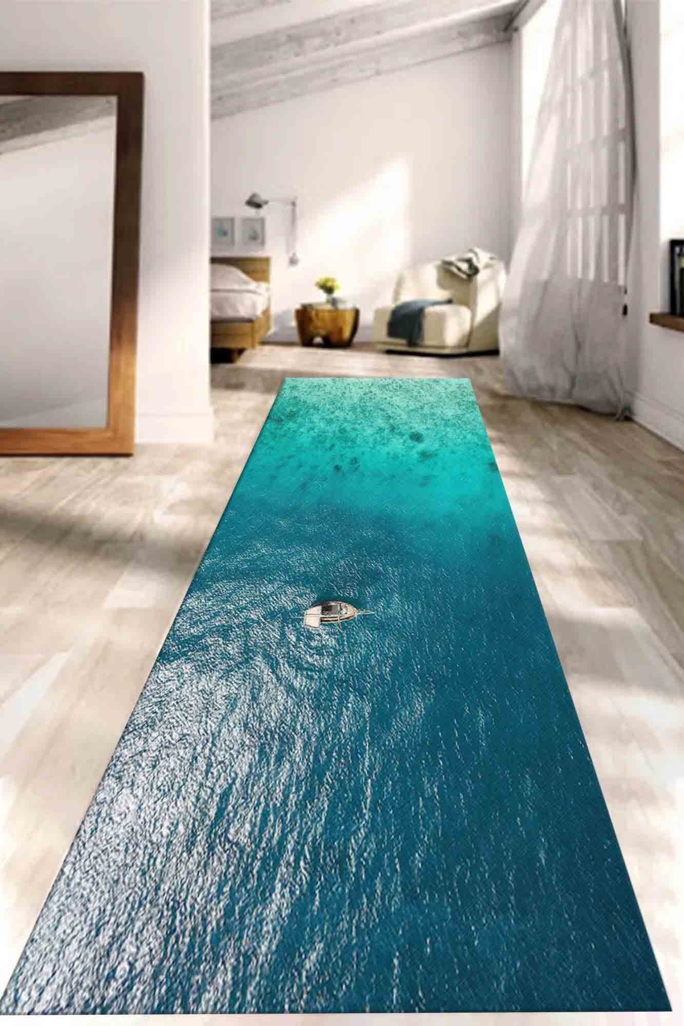 Sea View Rug Sea Landscape Rug Ocean Rug Blue Rug Home - Etsy