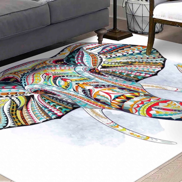 Elephant Rug - Etsy