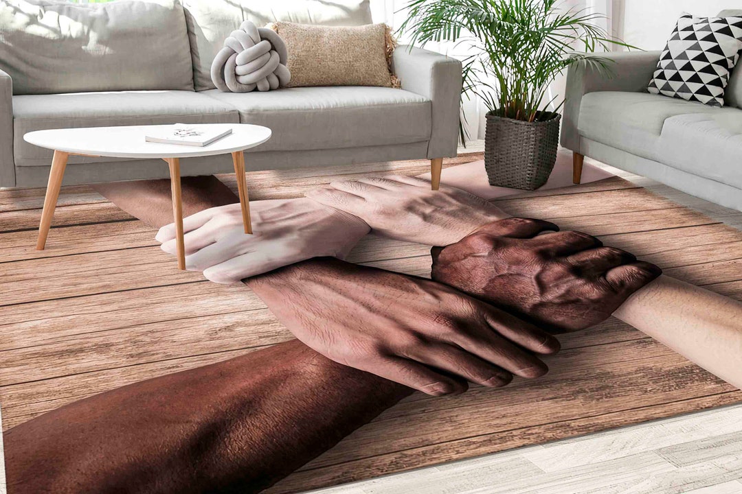 Teamwork Helping Hands Rug Hands Photo Rug Office Rug - Etsy