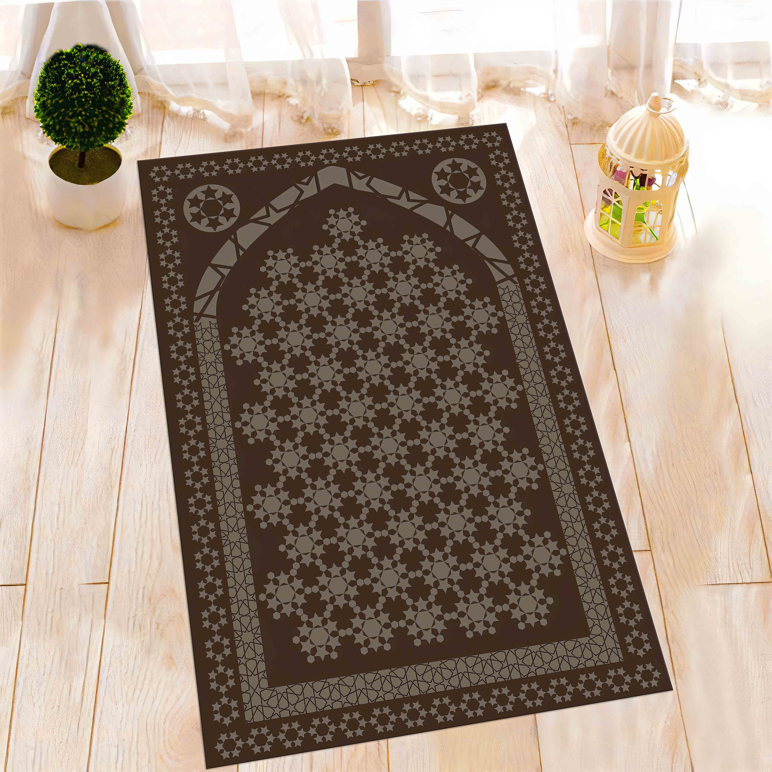 Brown Prayer Rug Prayer Rugs Islamic Rug Non Slip Rug - Etsy