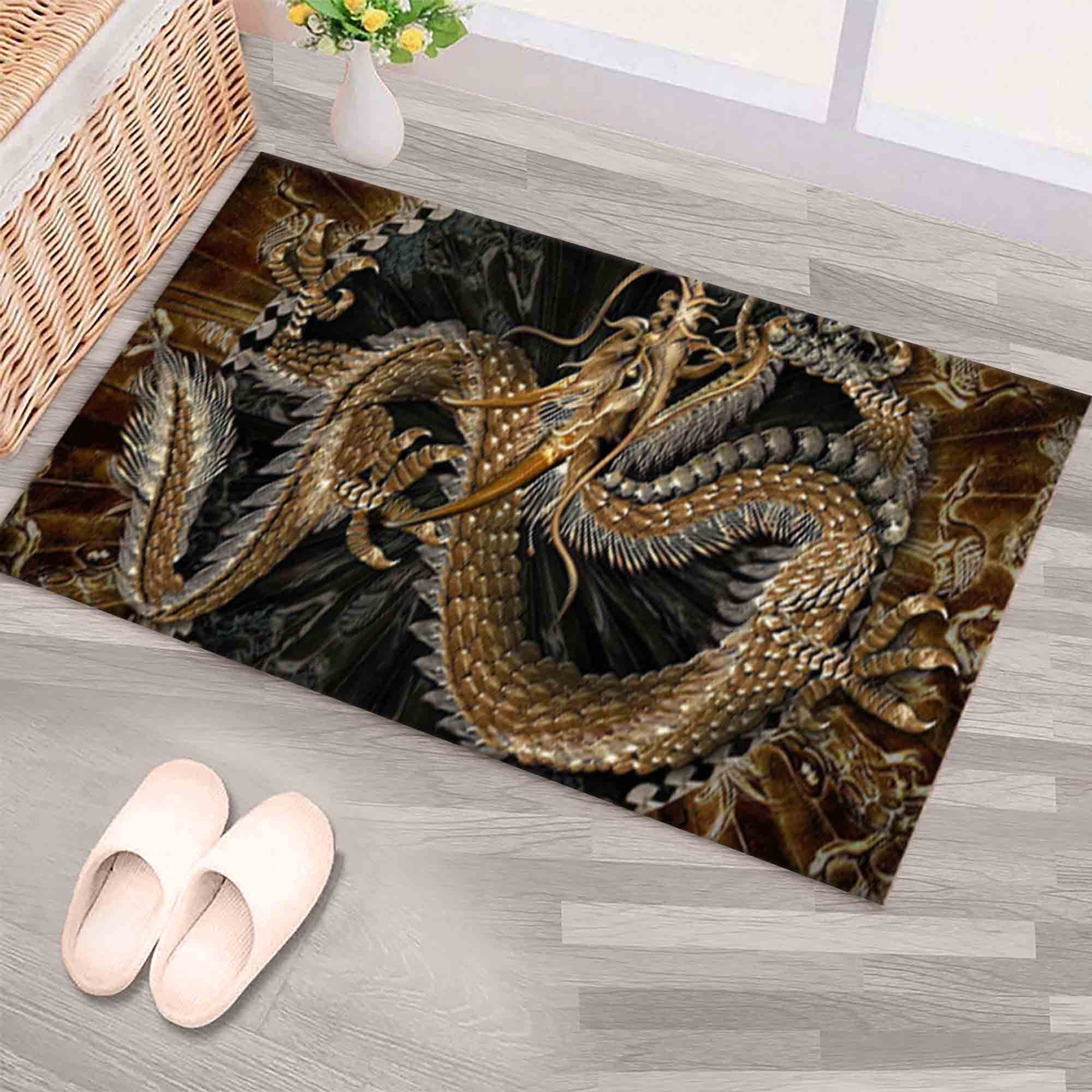 Dragon Rugs Japanese Rug Dragon Pattern Rugs Modern Rugs - Etsy