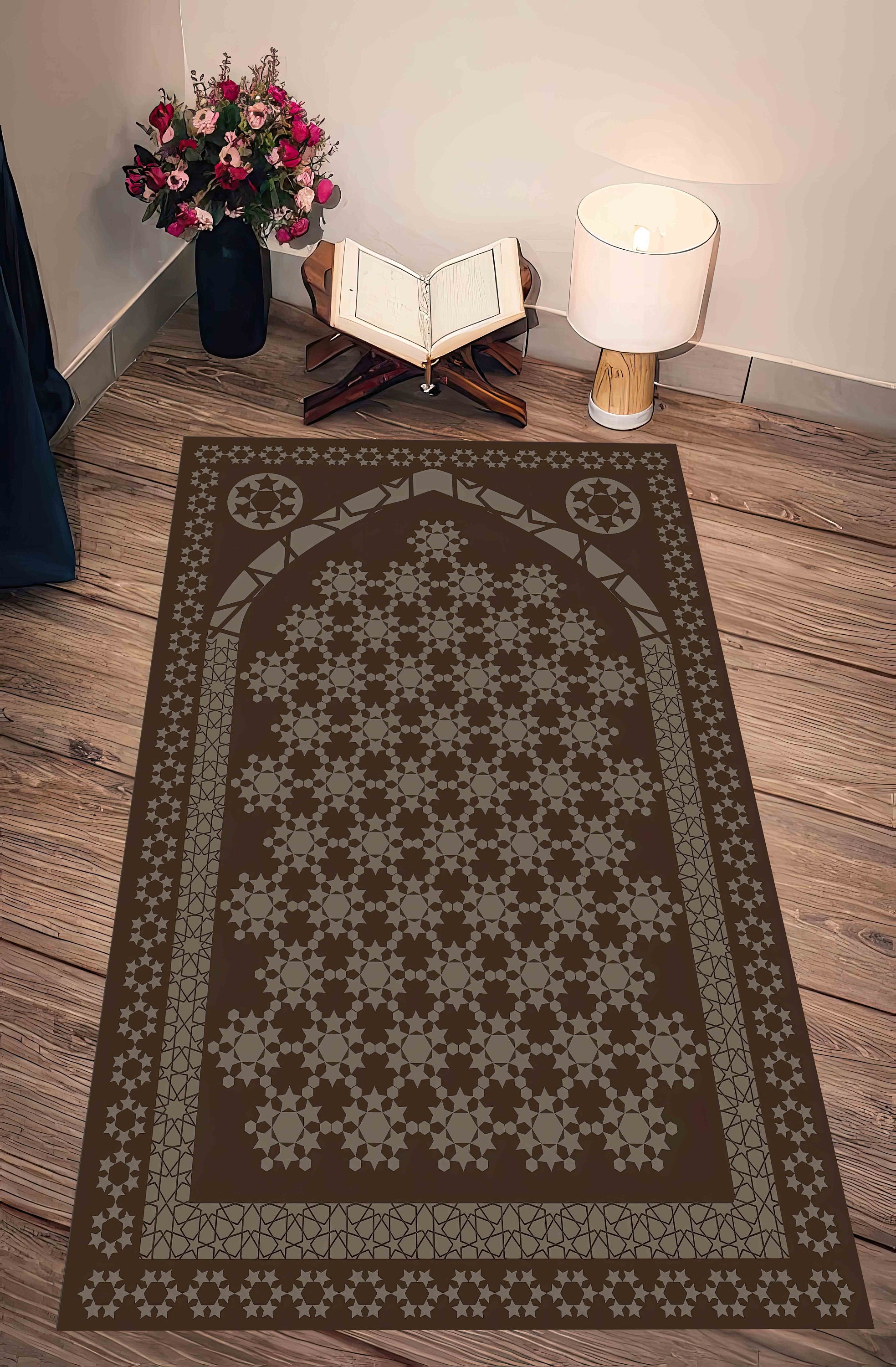 Brown Prayer Rug Prayer Rugs Islamic Rug Non Slip Rug - Etsy