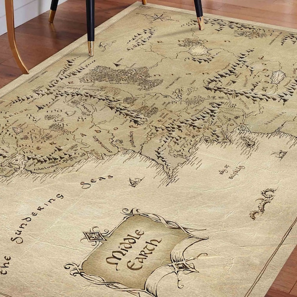 World Map Rug - Etsy