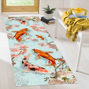 Japanese Koi Fish Rugs, Koi Rugs, Floral Rugs, Animal Rugs, Fish Rugs ...