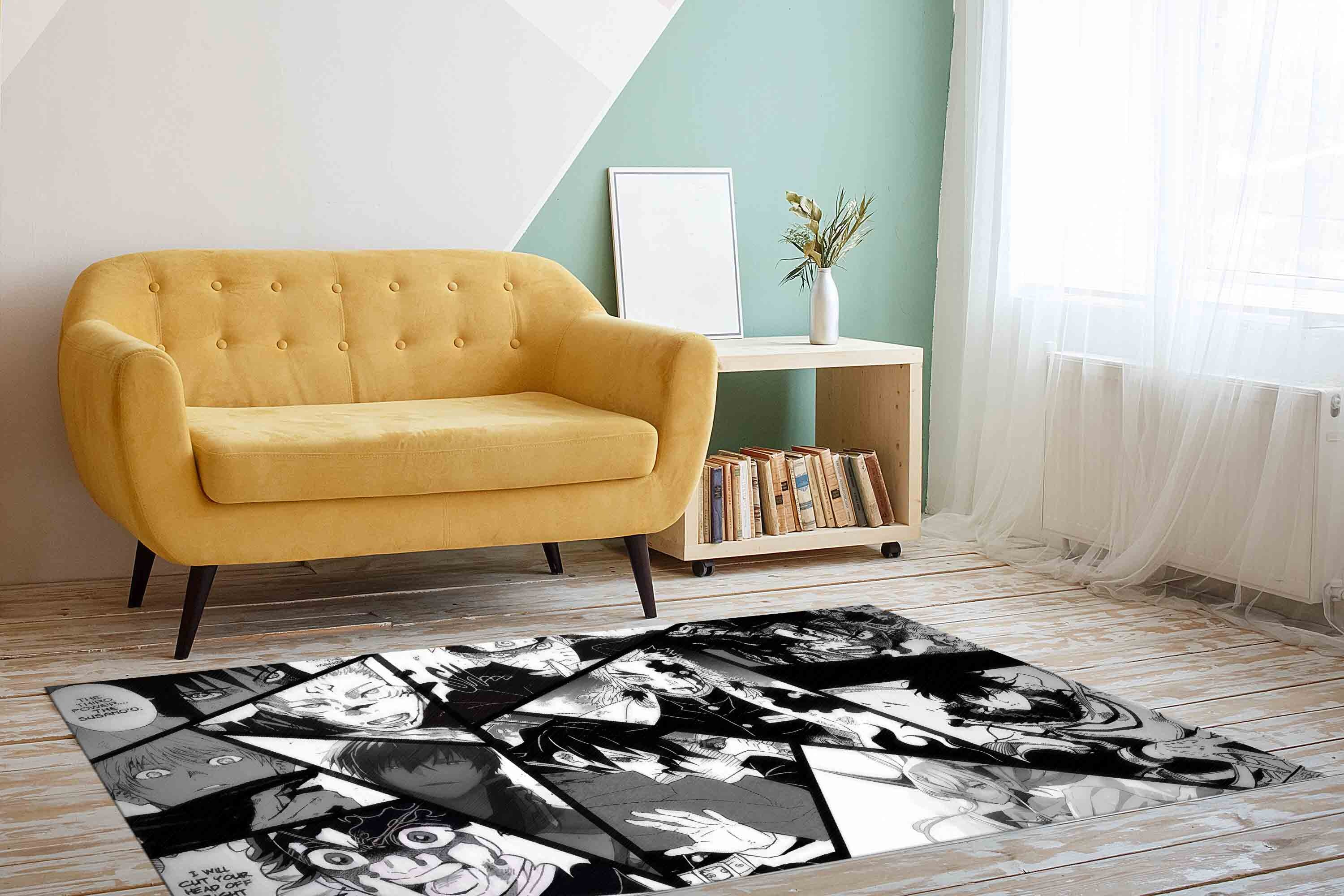 Manga Rugs Anime Rug Fantastic Rugs Modern Rug Salon Rug - Etsy