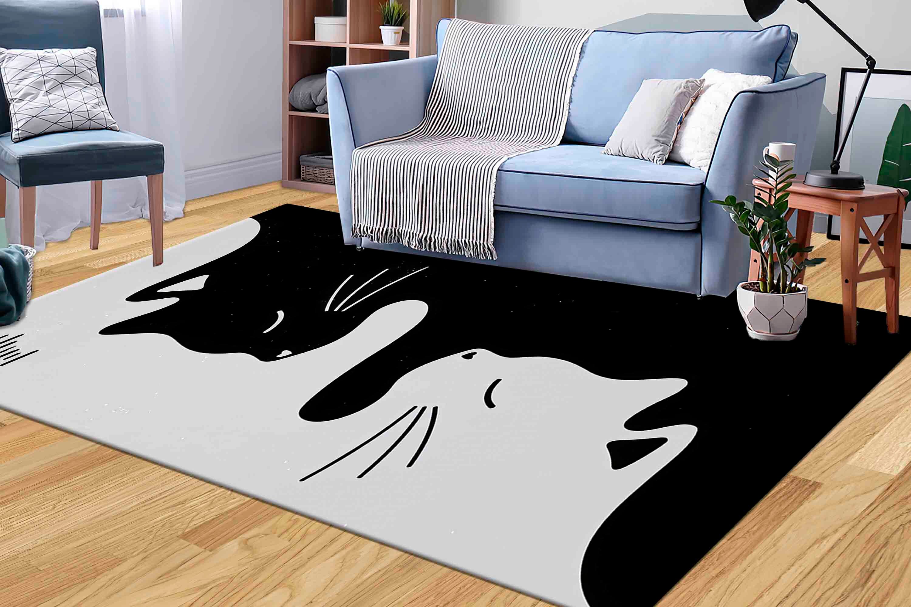 Cat Rugs Modern Rug Surreal Rugs Animal Rugs Wedding Rug - Etsy