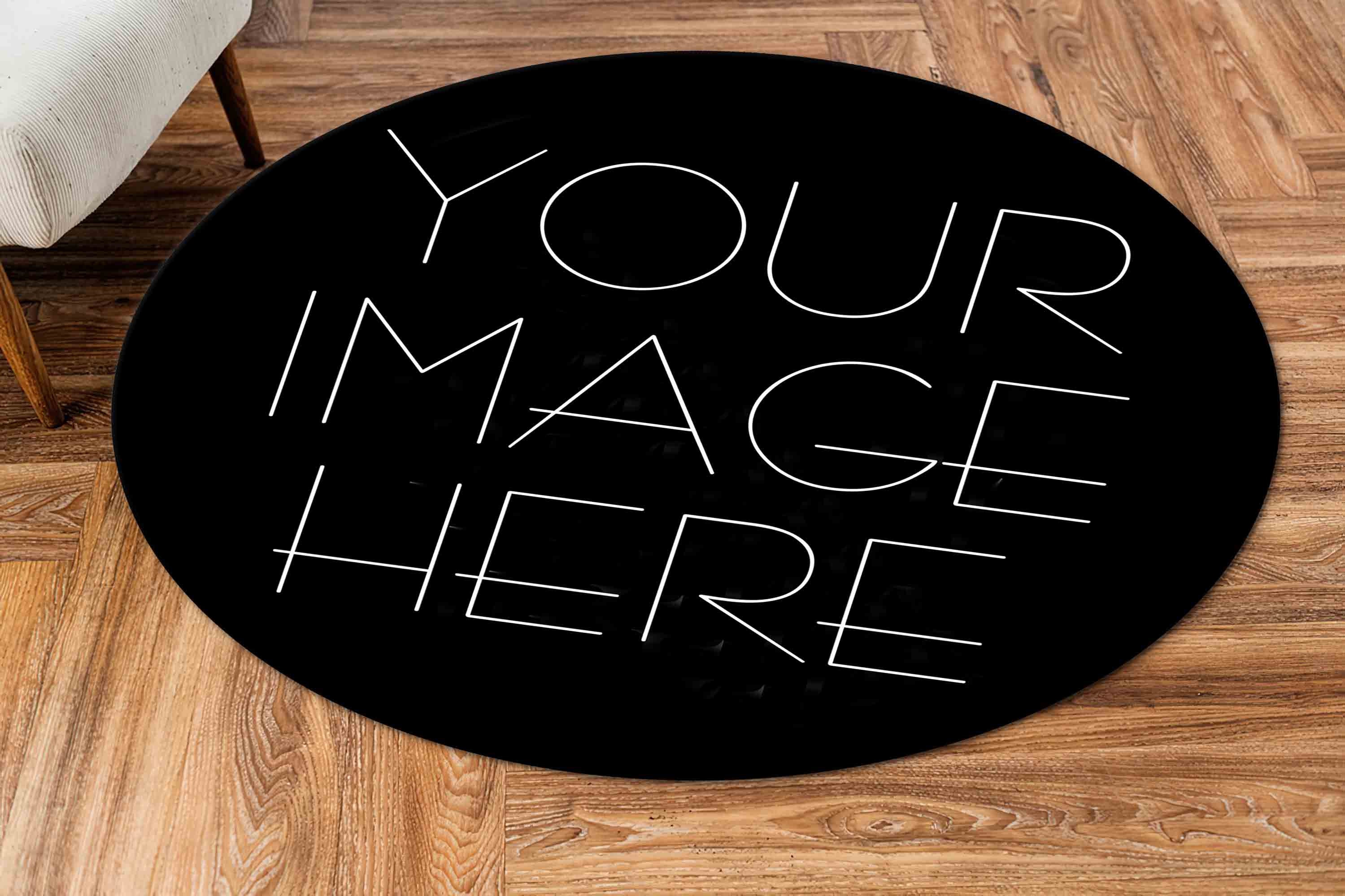 Your Image Here Rugs Personalized Rugs Round Rug Modern - Etsy Australia