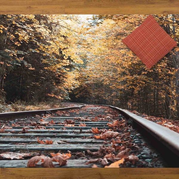 Train Tracks Rug - Etsy