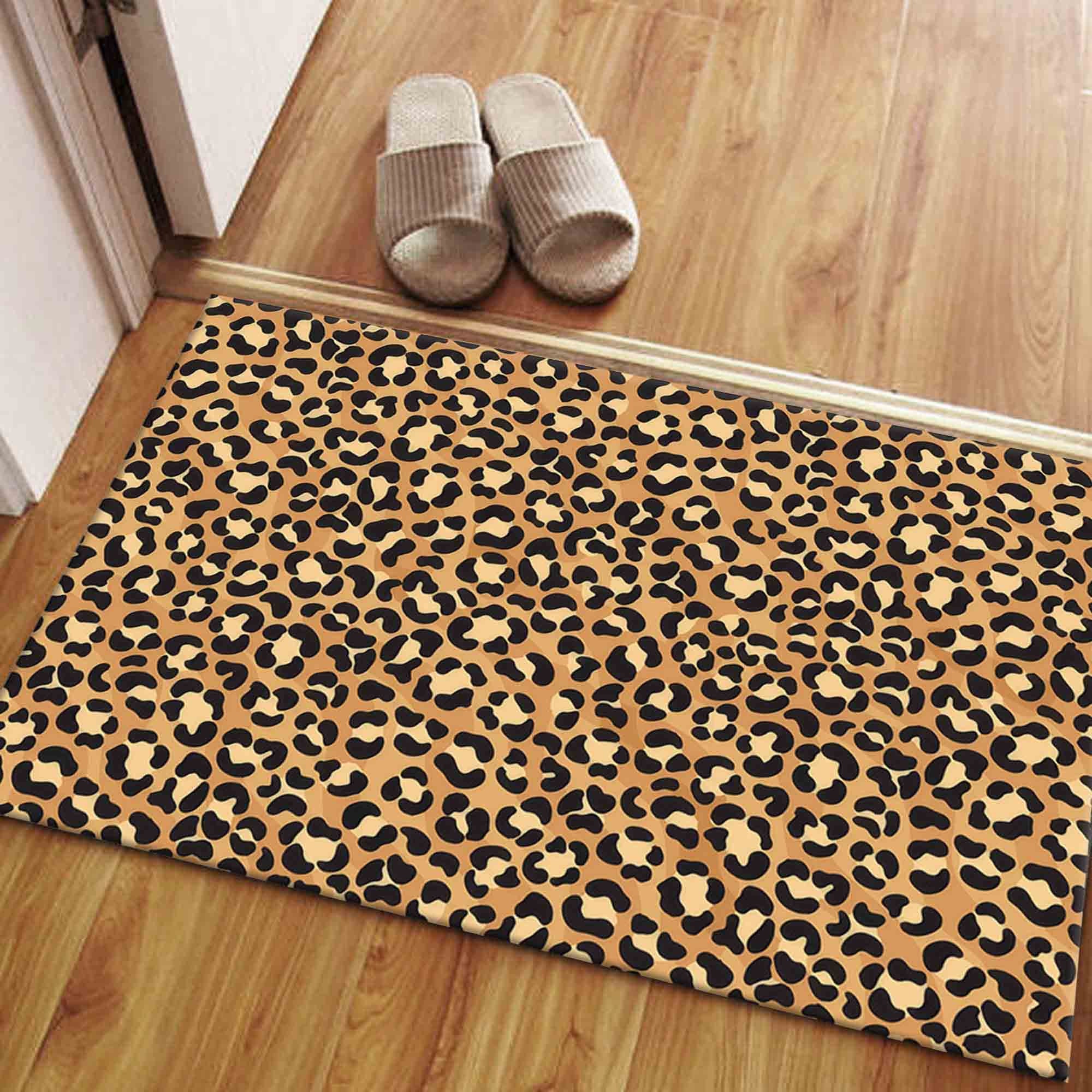 Leopard Rug Runner Rug Leopard Pattern Rug Brown Rug - Etsy
